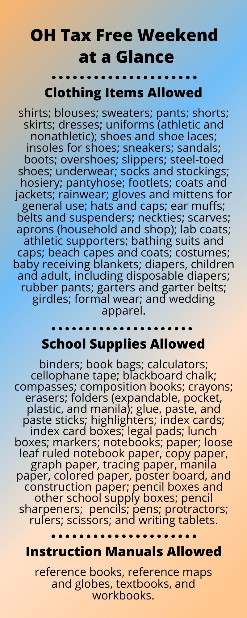 Ohio Tax Free Weekend 2022 - Right Size Life
